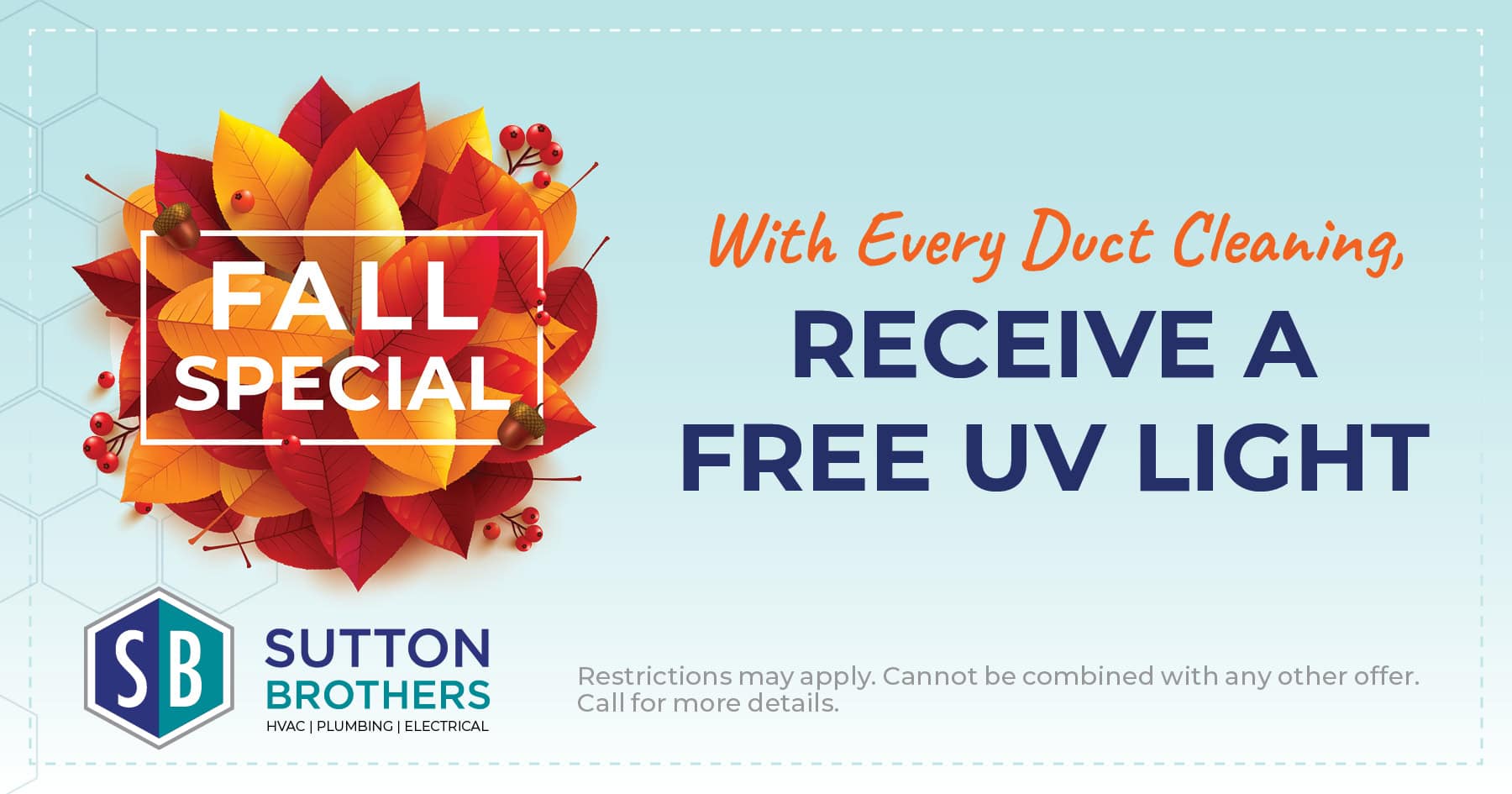 Promotions | HVAC, Plumbing, Electrical Offers & Savings